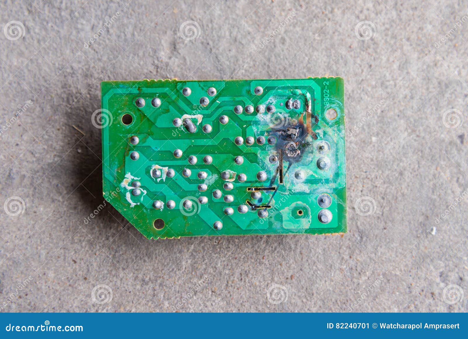 Electronic circuits stock image. Image of damaged, closeup - 82240701