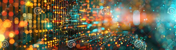 Electronic Circuits and Human Integration Visualized through Abstract ...