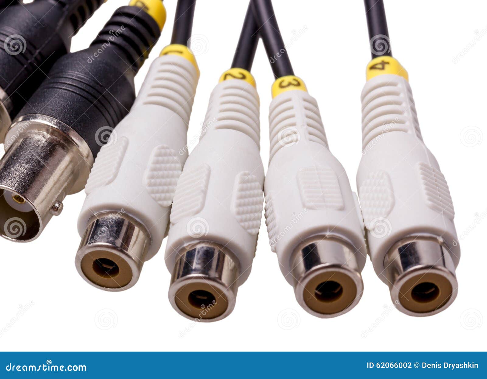 Electronic Collection - Audio Video Connector Stock Photo - Image of ...