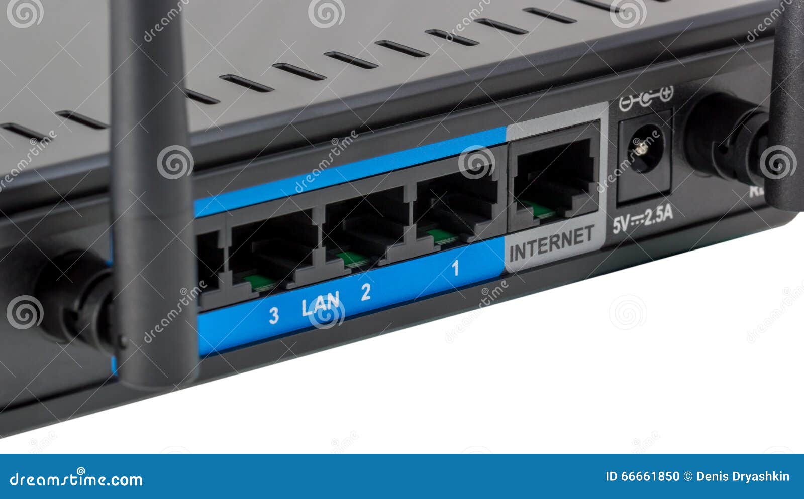 Electronic Collection - Black Wireless Internet Network Wi-fi Router ...