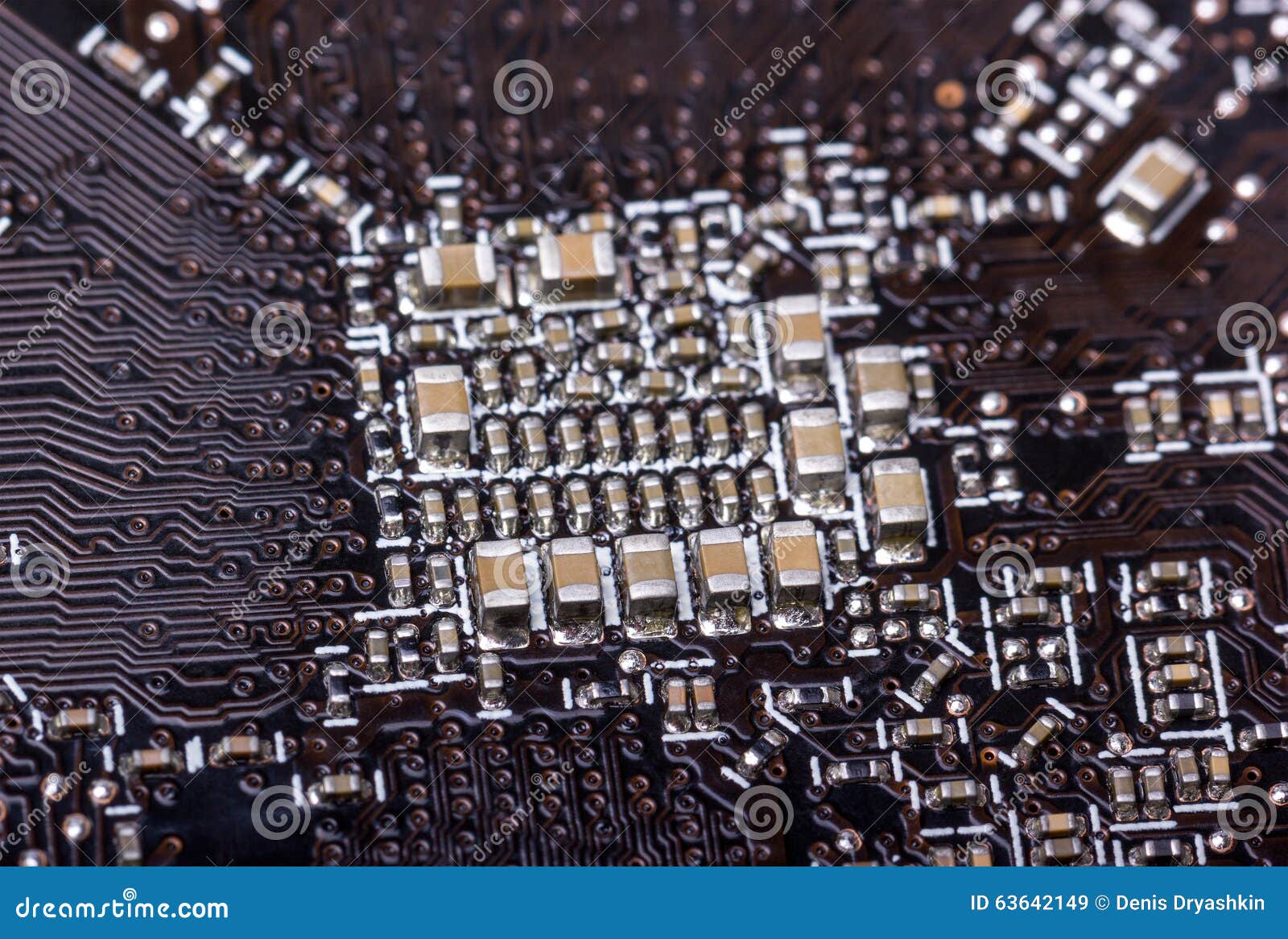 Electronic Collection - Computer Circuit Board Stock Image - Image of ...