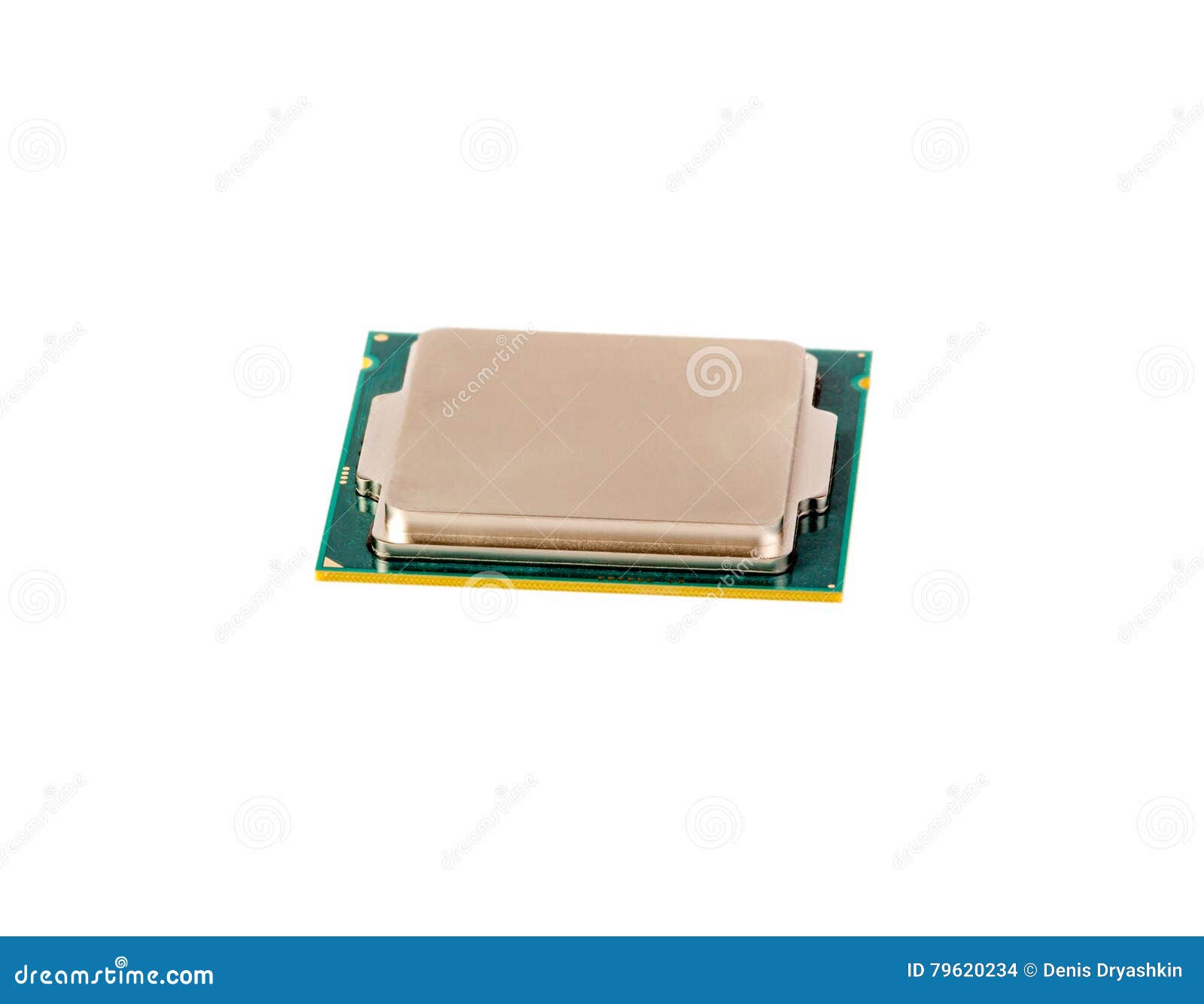 Electronic Collection - Computer CPU Chip Isolated on White Back Stock ...