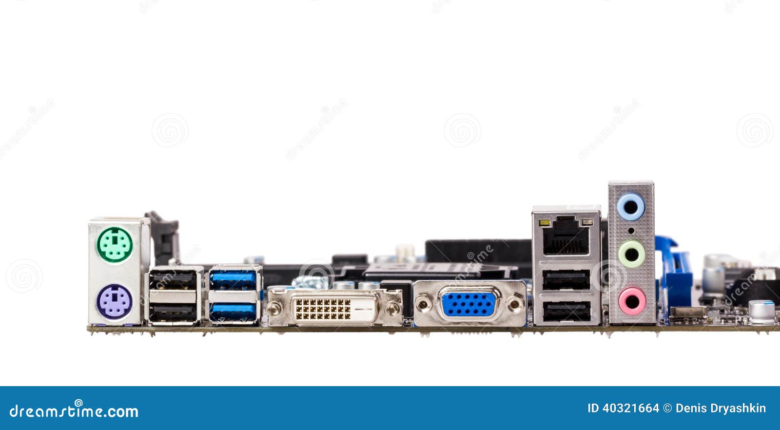 Electronic Collection - Connector of Computer Motherboard Stock Photo ...