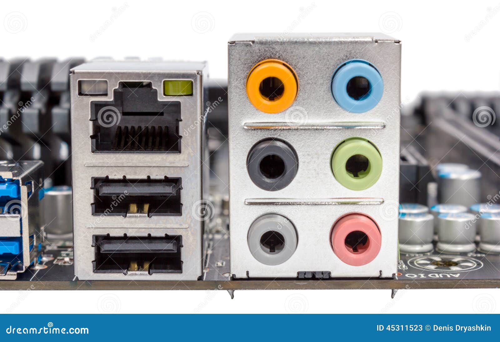 Electronic Collection - Connector of Computer Motherboard Stock Image ...