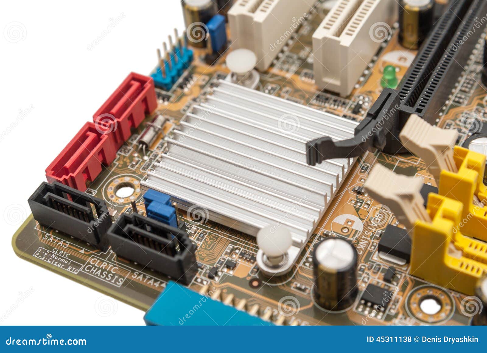 Electronic Collection - Digital Components on Computer Mainboard Stock ...