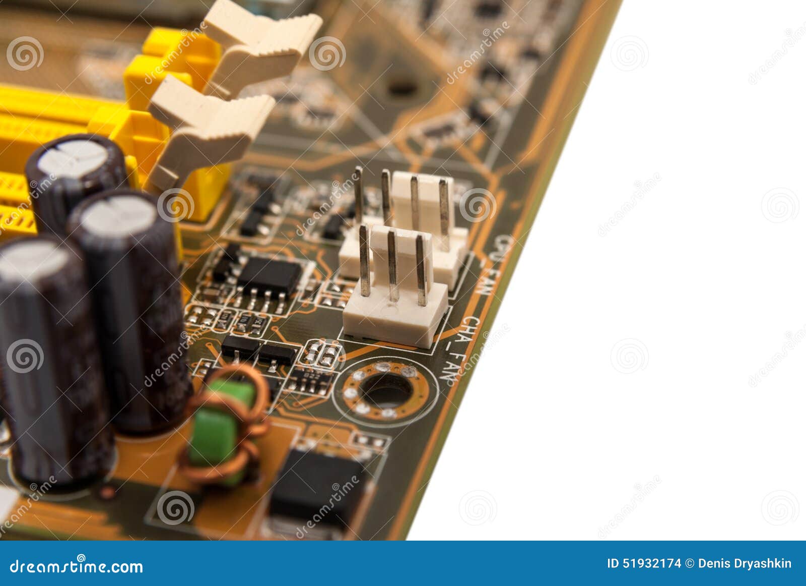 Electronic Collection - Digital Components on Computer Mainboard Stock ...
