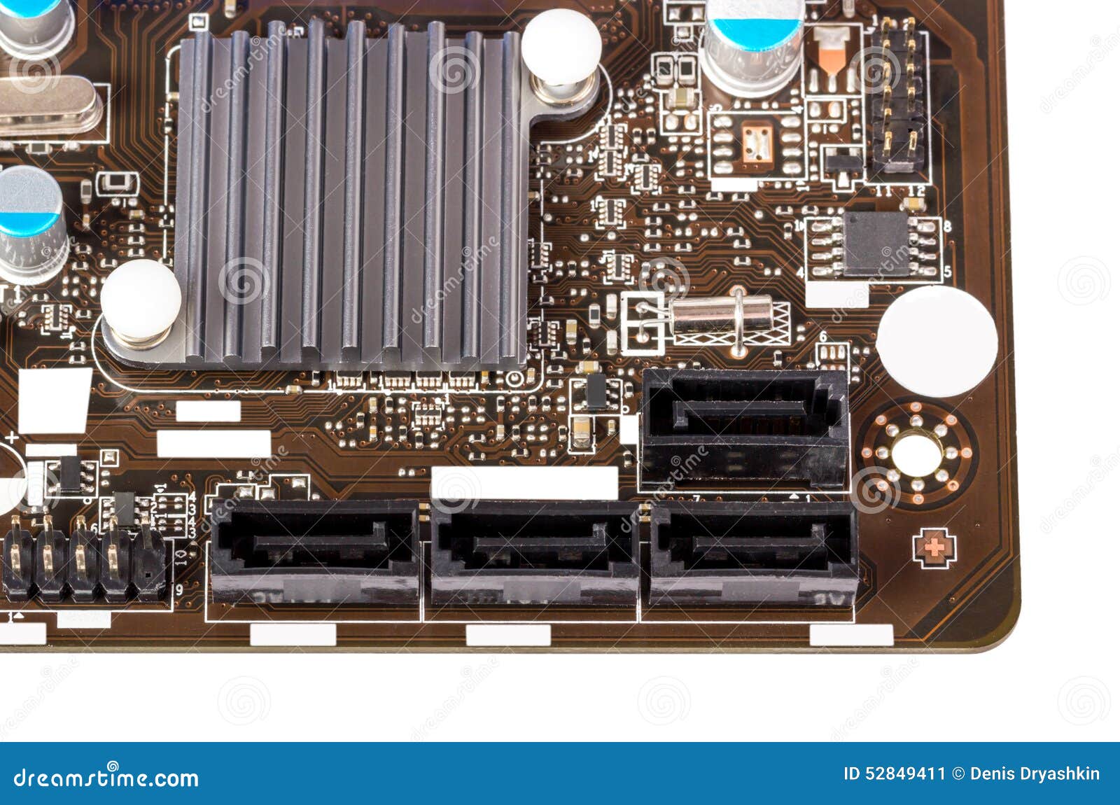 Electronic Collection - Digital Components on Computer Mainboard Stock ...