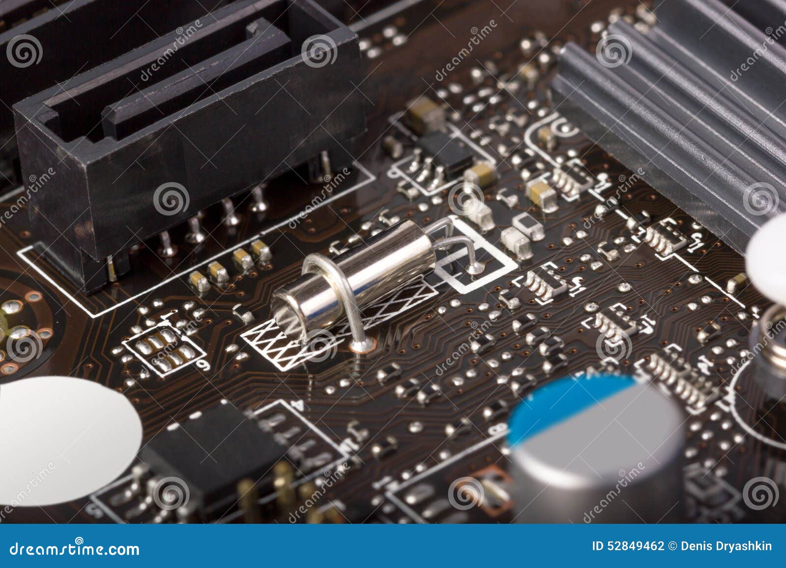 Electronic Collection - Digital Components on Computer Mainboard Stock ...