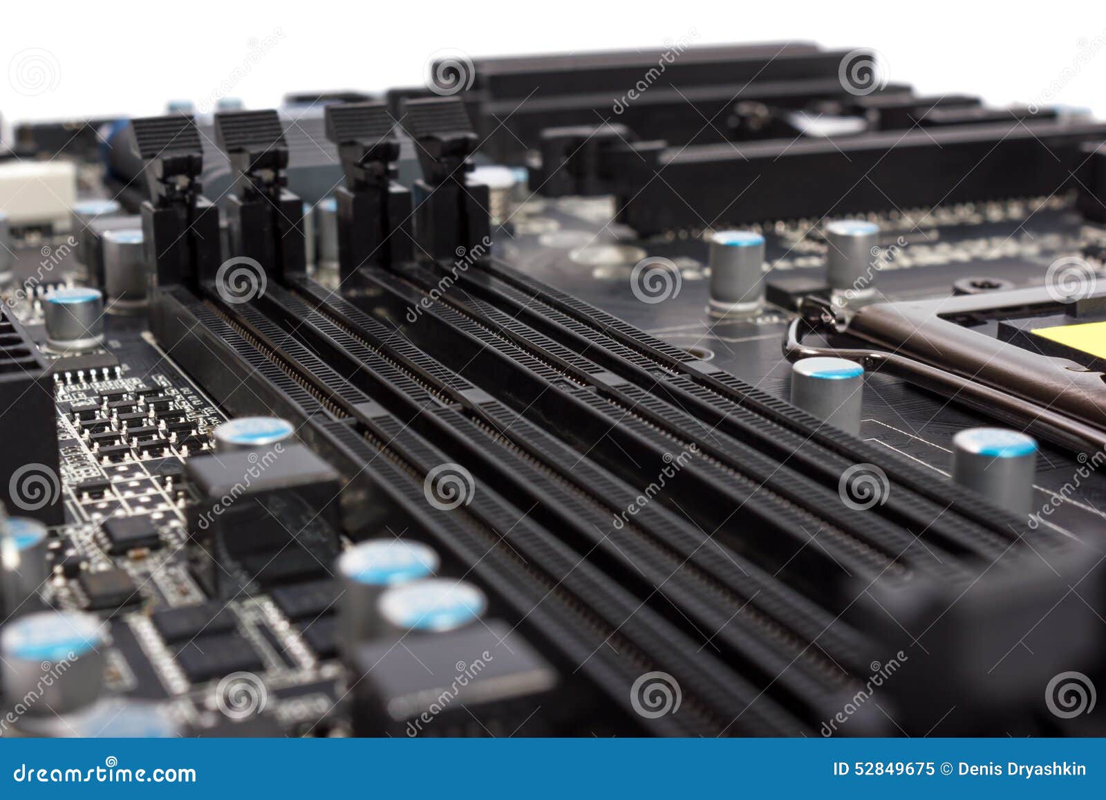 Electronic Collection - Digital Components on Computer Motherboa Stock ...