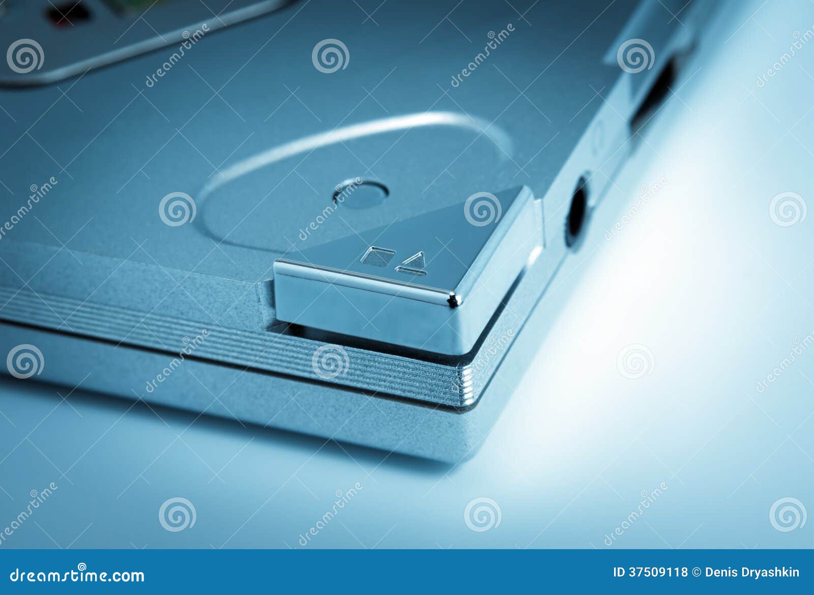 Electronic Collection - Eject Button Toned Blue Stock Photo - Image of ...