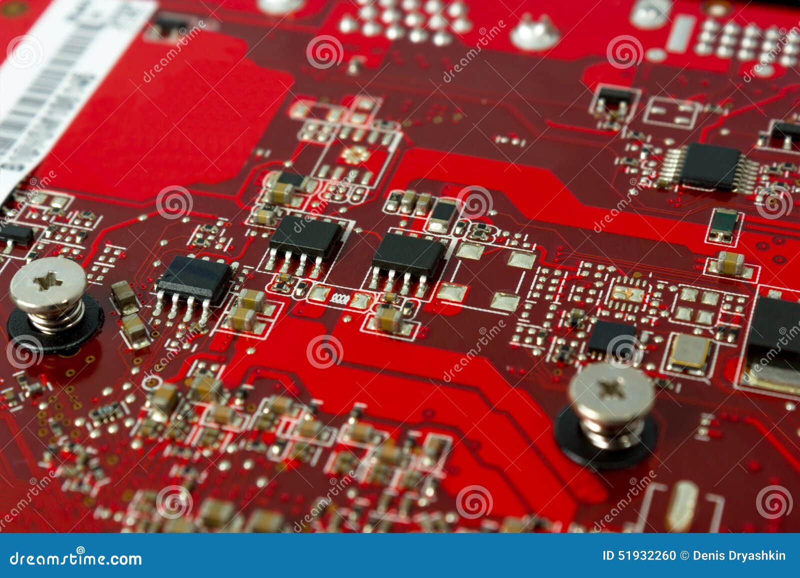Electronic Collection - Electronic Components on the PCB Stock Photo ...