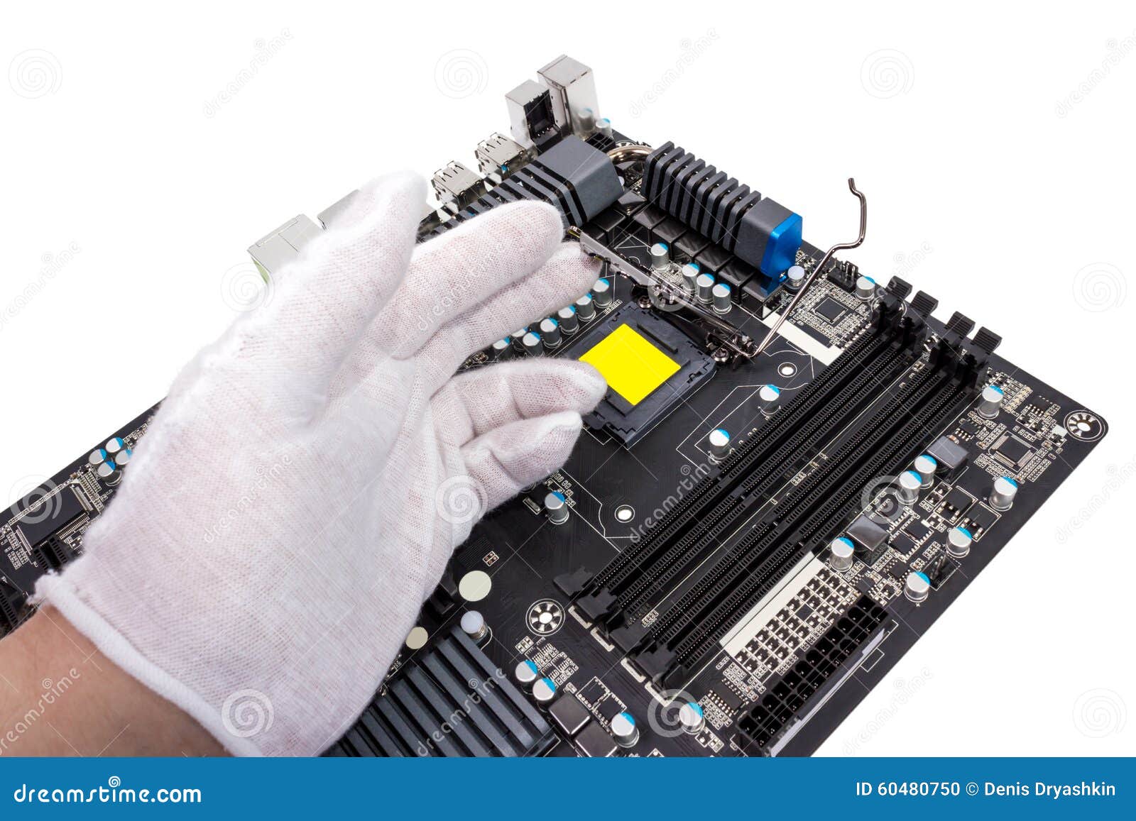 Electronic Collection - Installation of Processor Stock Photo - Image ...