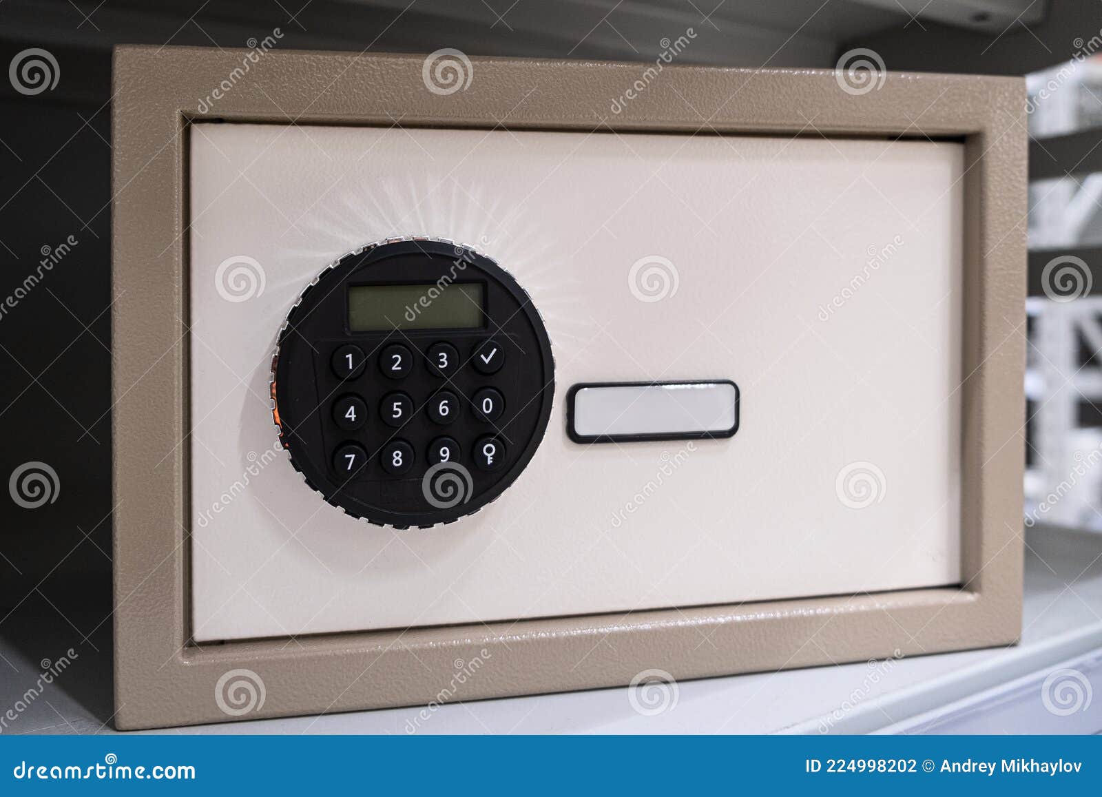 Electronic Combination Lock. Small Business-household Safe. the Concept ...