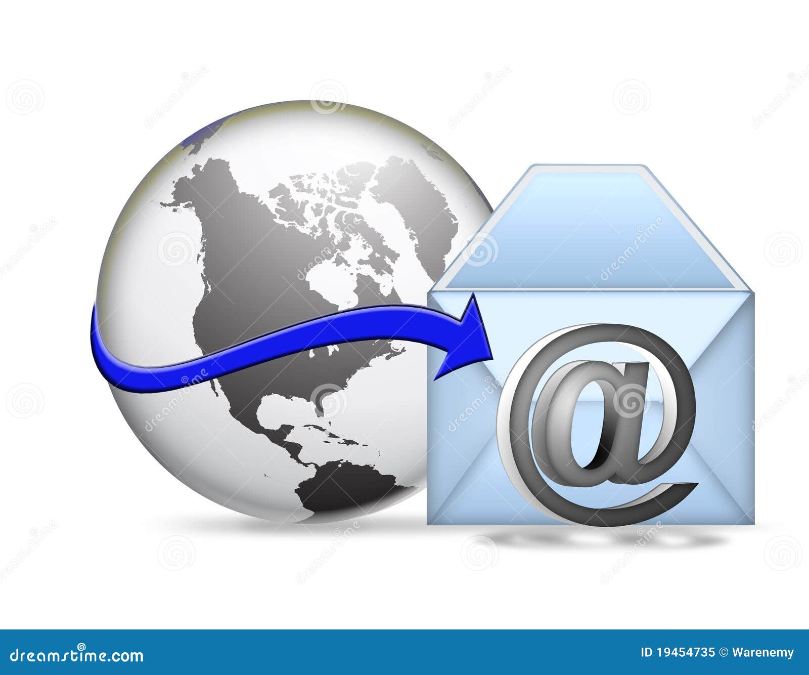Electronic communication stock illustration. Illustration of concept ...