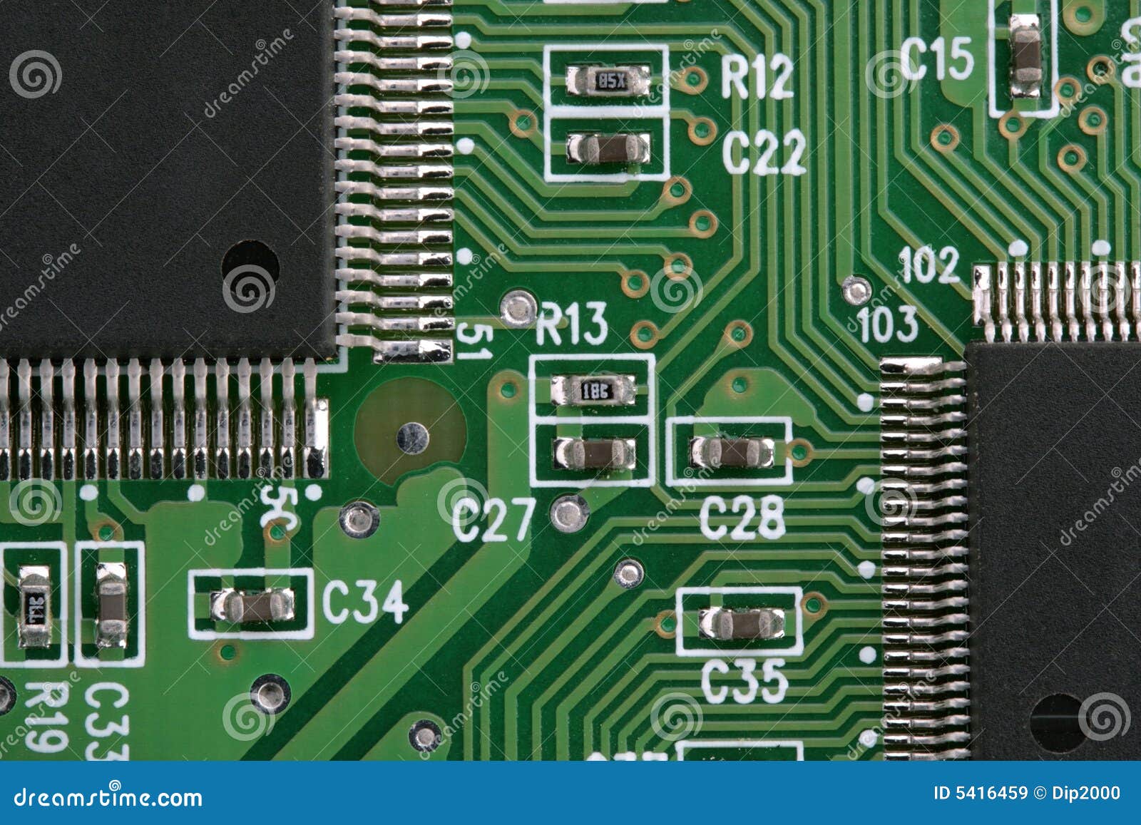 Electronic component stock image. Image of integrated - 5416459