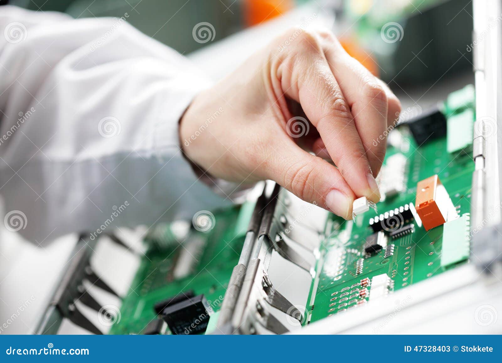 Electronic Component Assembly Stock Image - Image of engineering ...