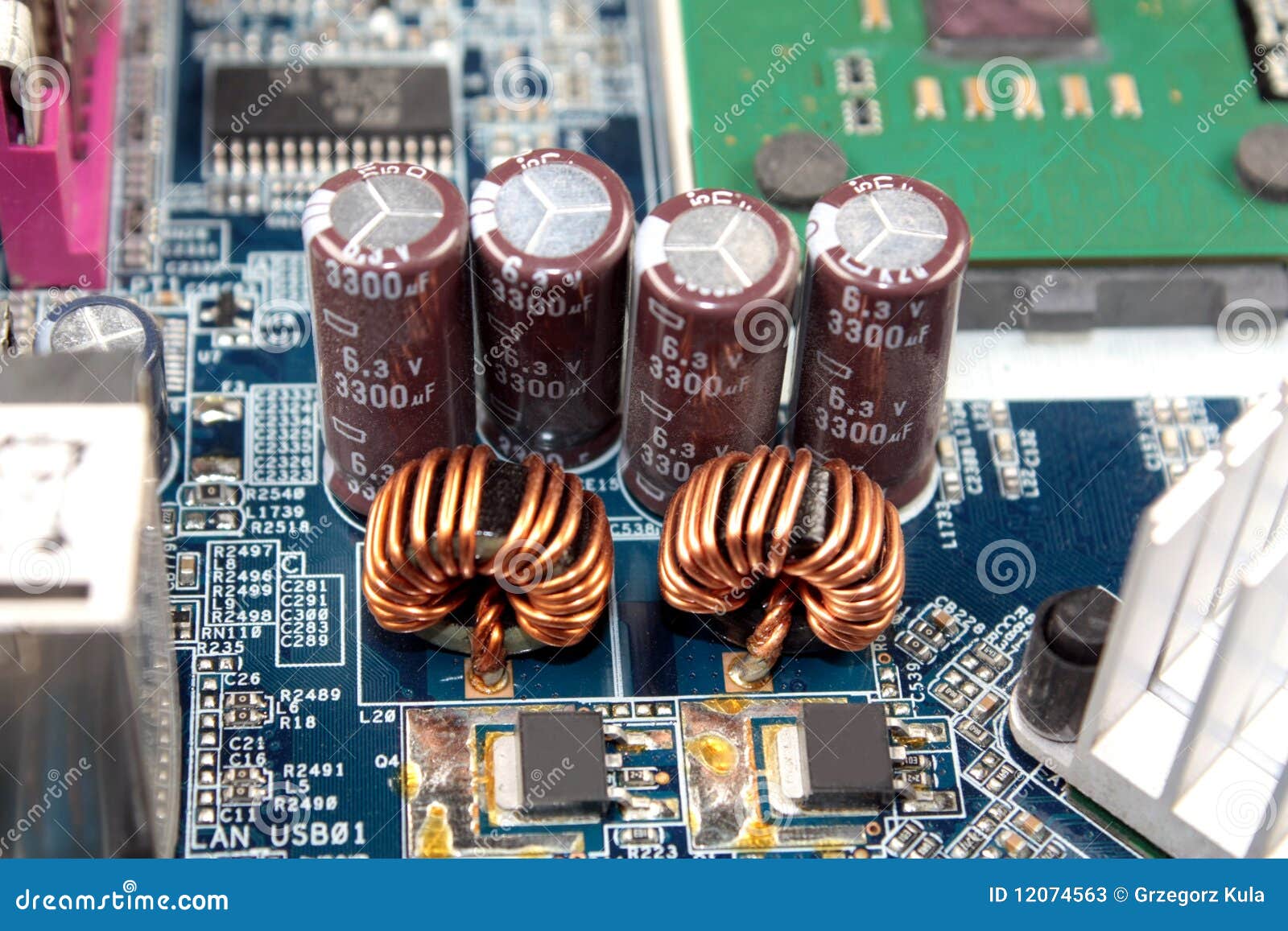 Electronic components stock image. Image of elements - 12074563