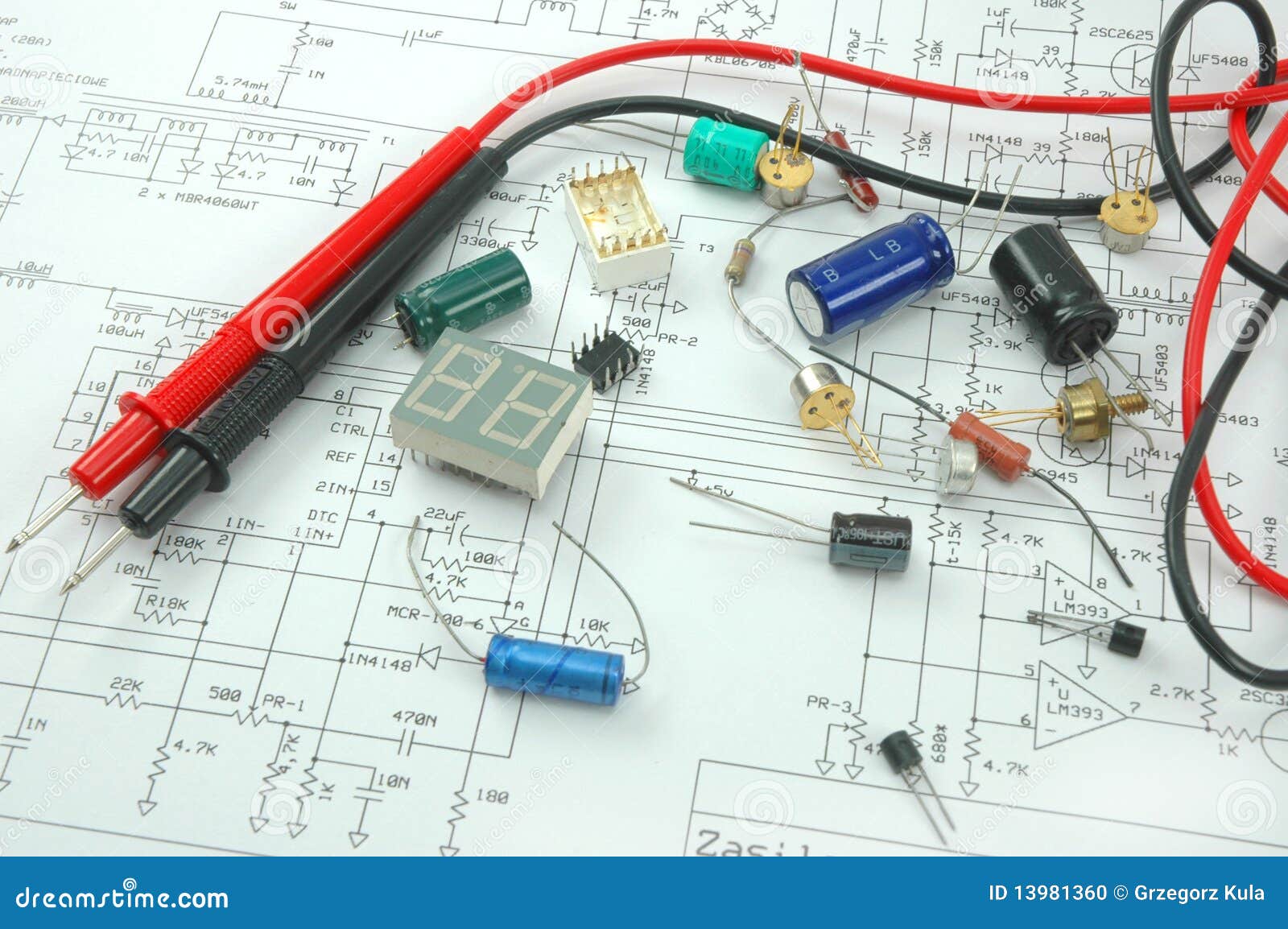 Electronic components stock photo. Image of display, electrical - 13981360