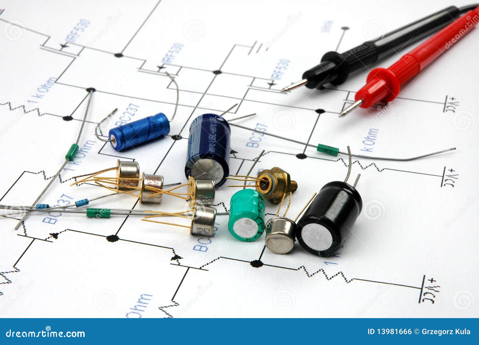 Electronic components stock photo. Image of component - 13981666