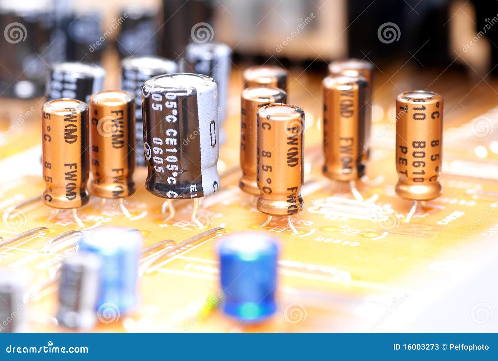 Electronic components. stock image. Image of appliance - 16003273