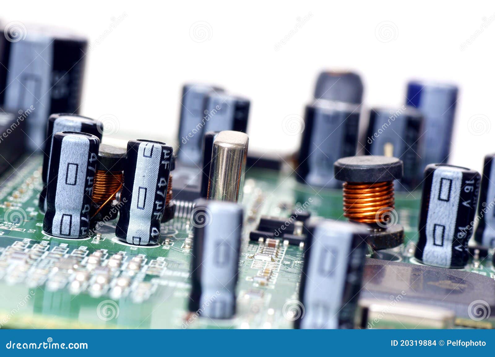 Electronic components stock photo. Image of data, capacity - 20319884