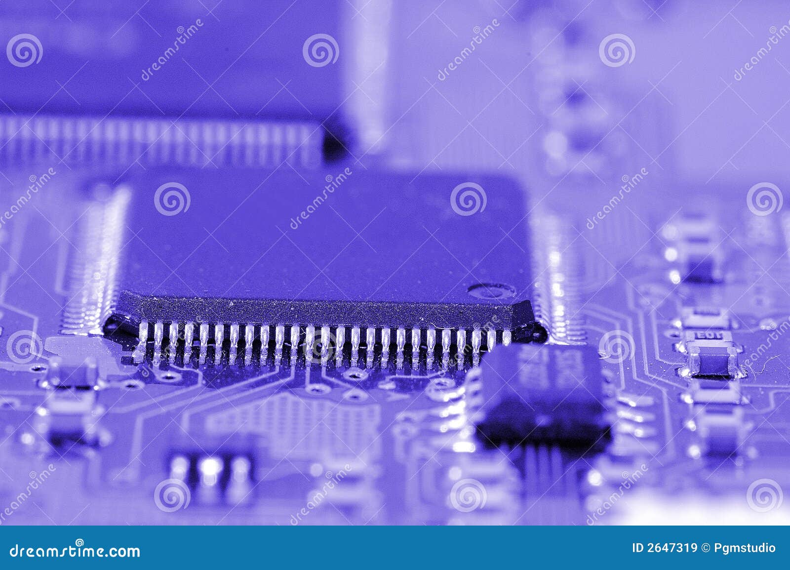 Electronic Components Ideas. Closeup Of Rows Of Angular PCB Connectors ...