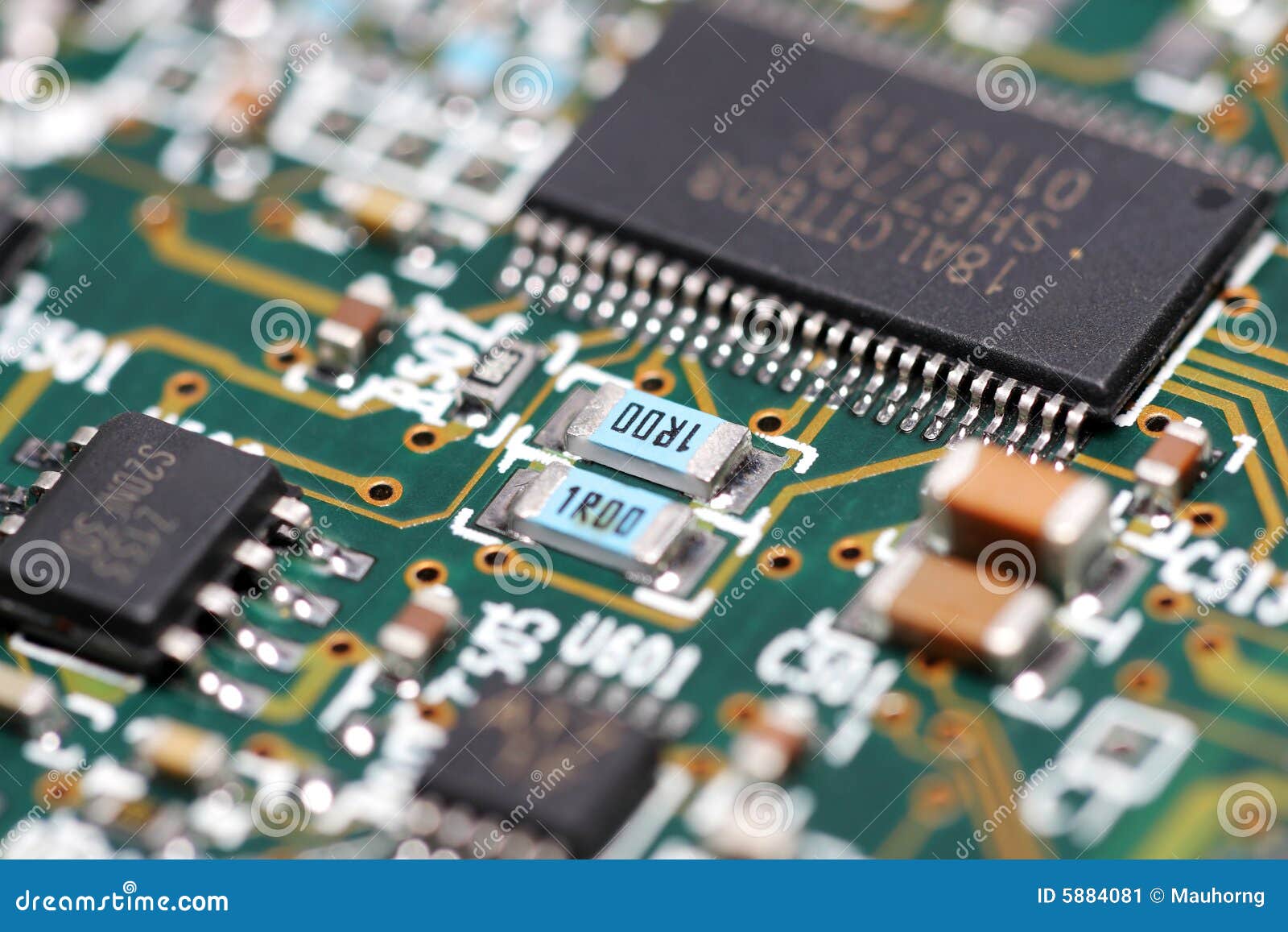 Electronic Components stock image. Image of semiconductor - 5884081