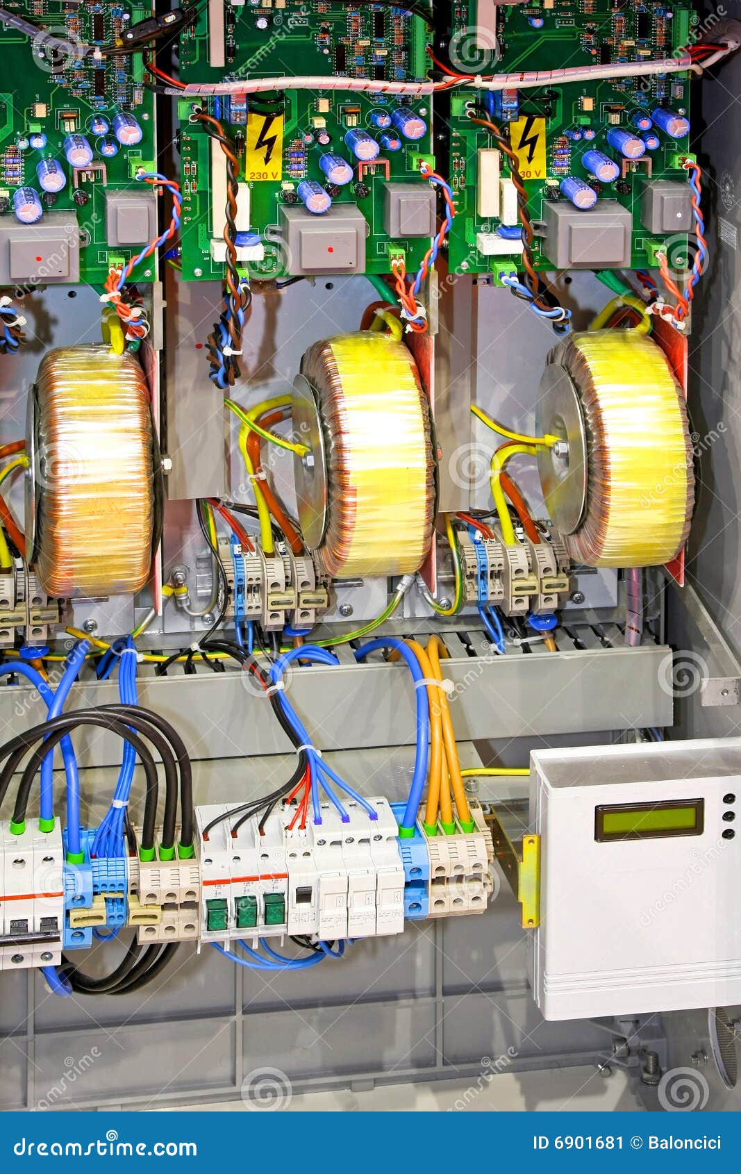 Electronic components stock image. Image of transformer - 6901681