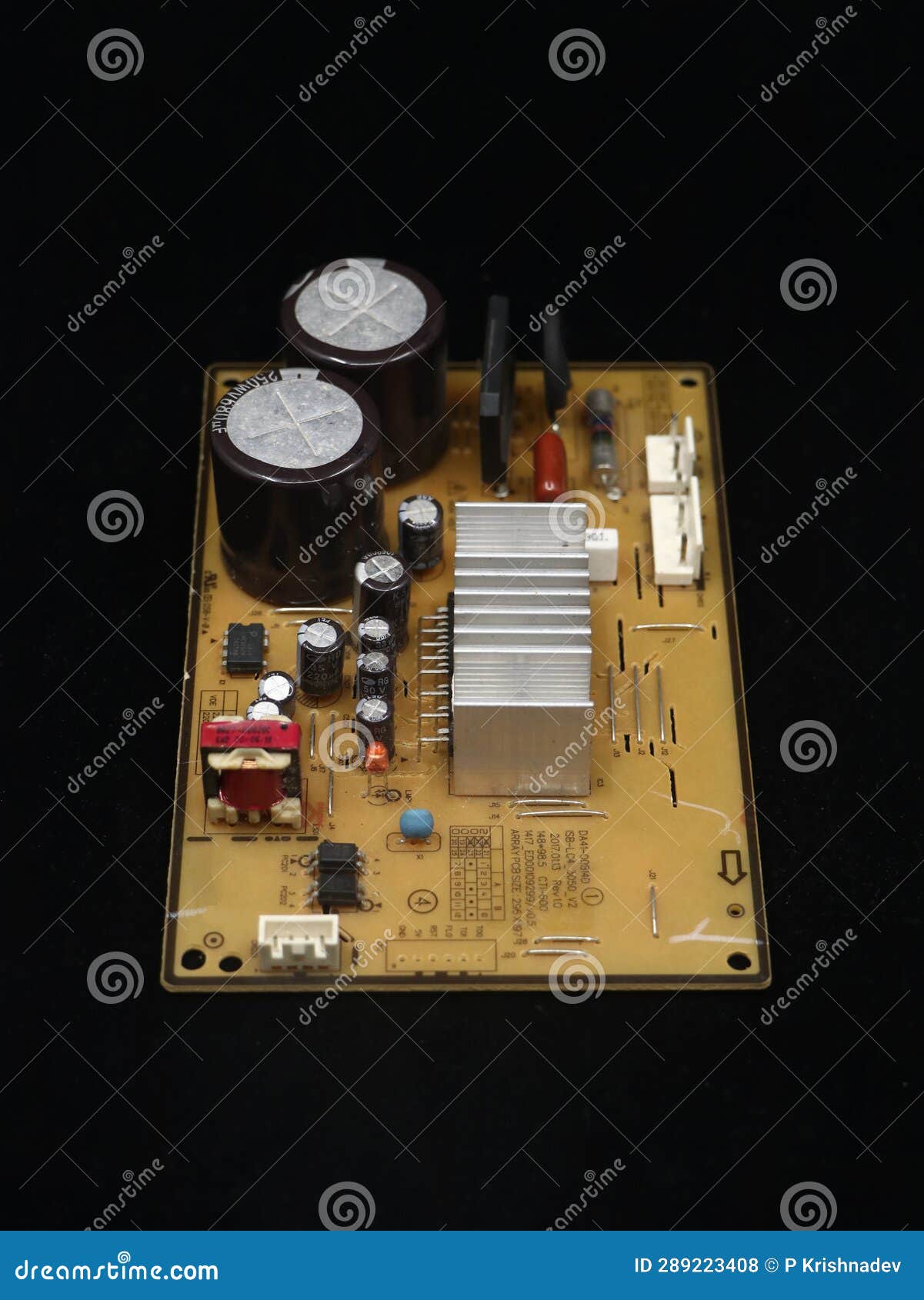 Electronic Components Assembly on a Power Control Inverter Circuit ...