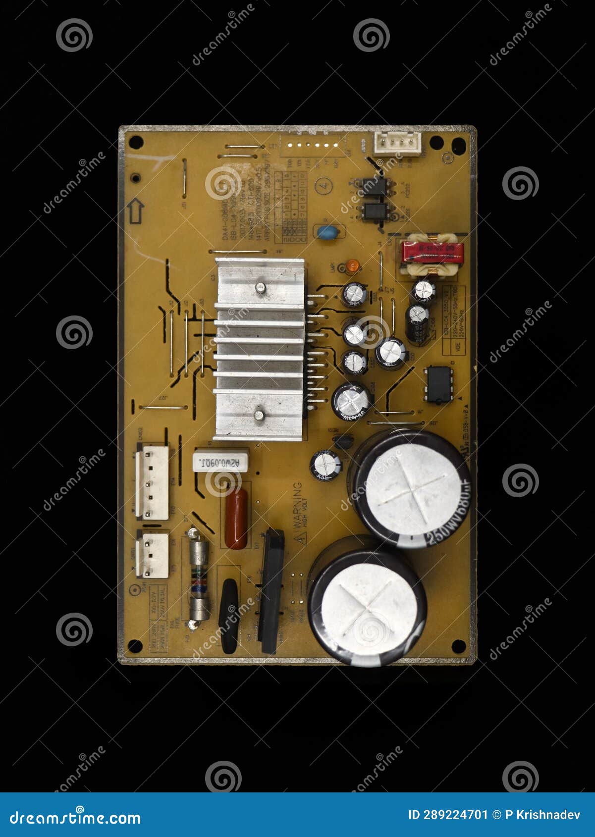 Electronic Components Assembly on a Power Control Inverter Circuit ...