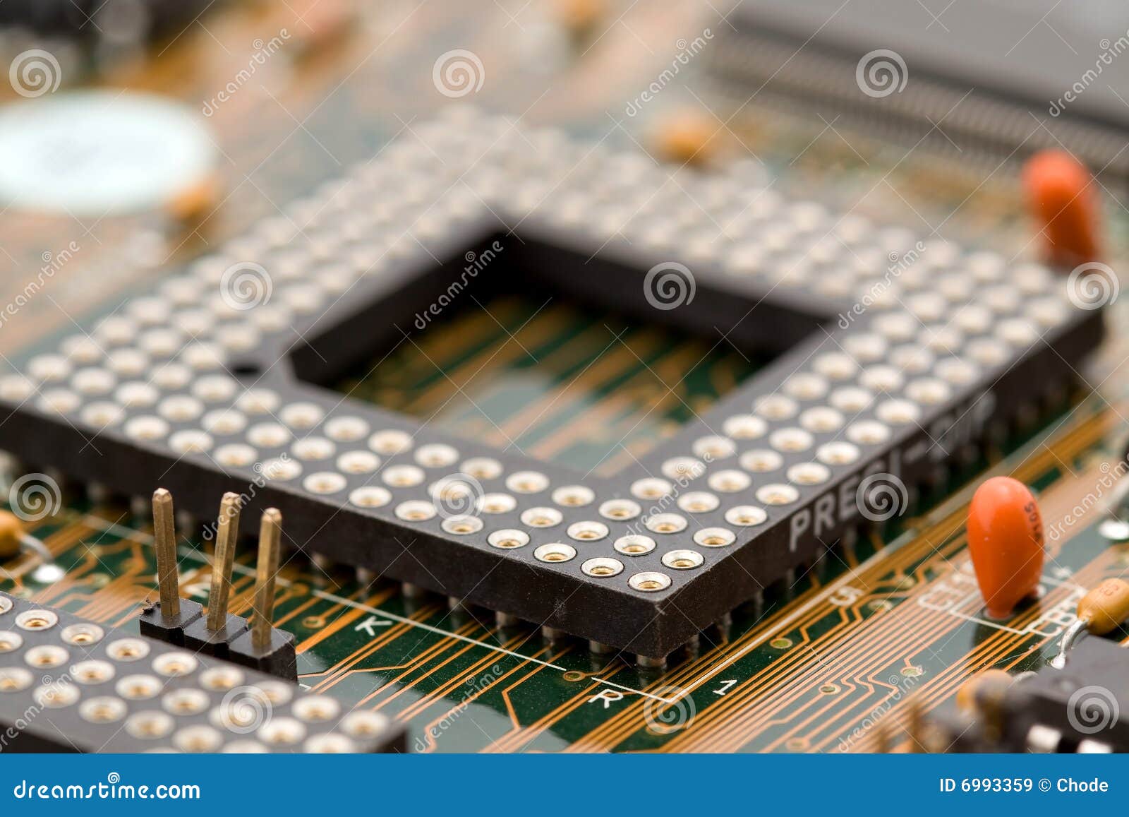 Electronic Components Macro Stock Image - Image of technology ...