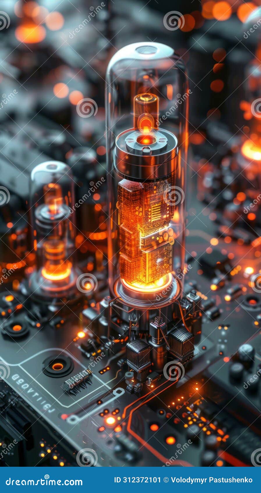 Motherboard And Microcircuits From A Laptop On A White Background ...