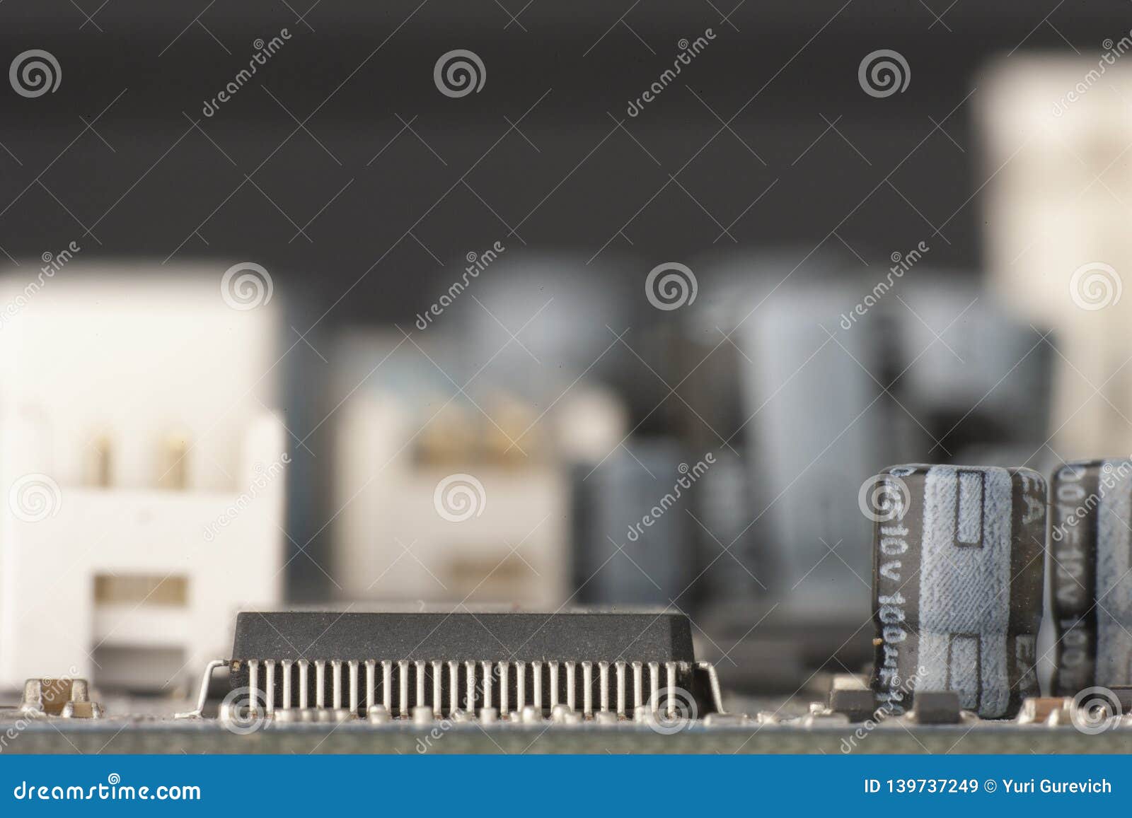 Electronic Components are Mounted on the Device Board Stock Image ...