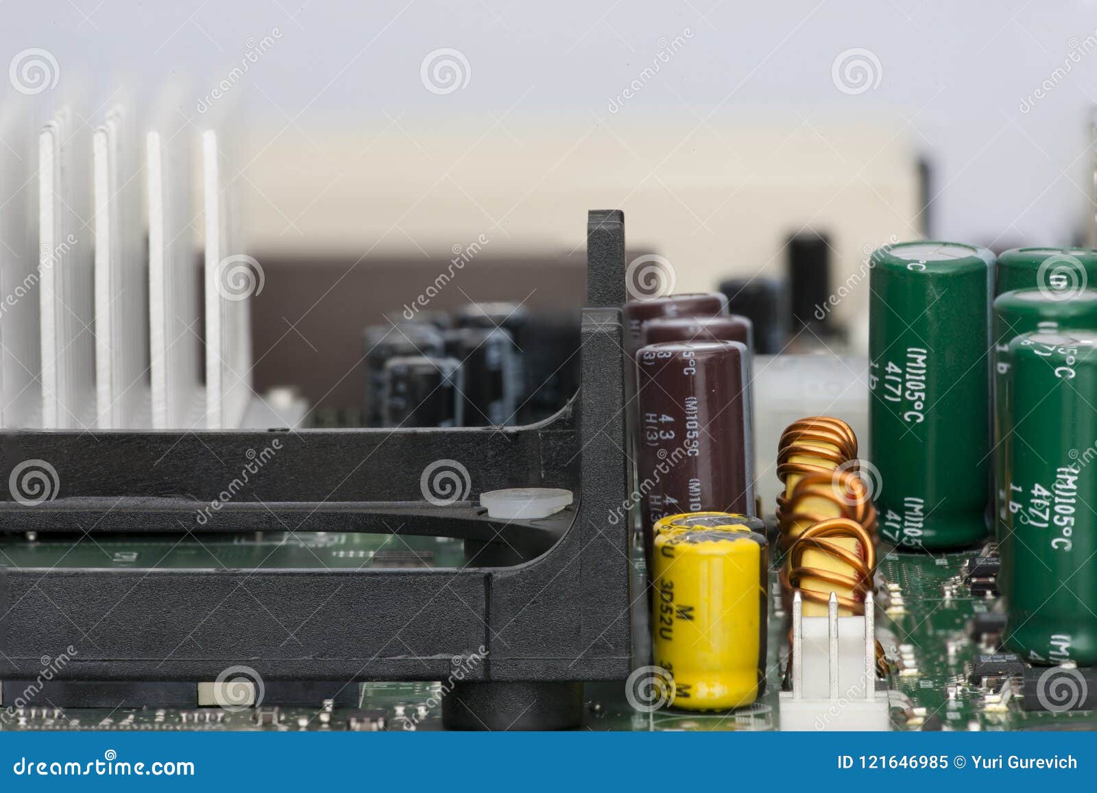 Electronic Components are Mounted on the Device Board Stock Image ...