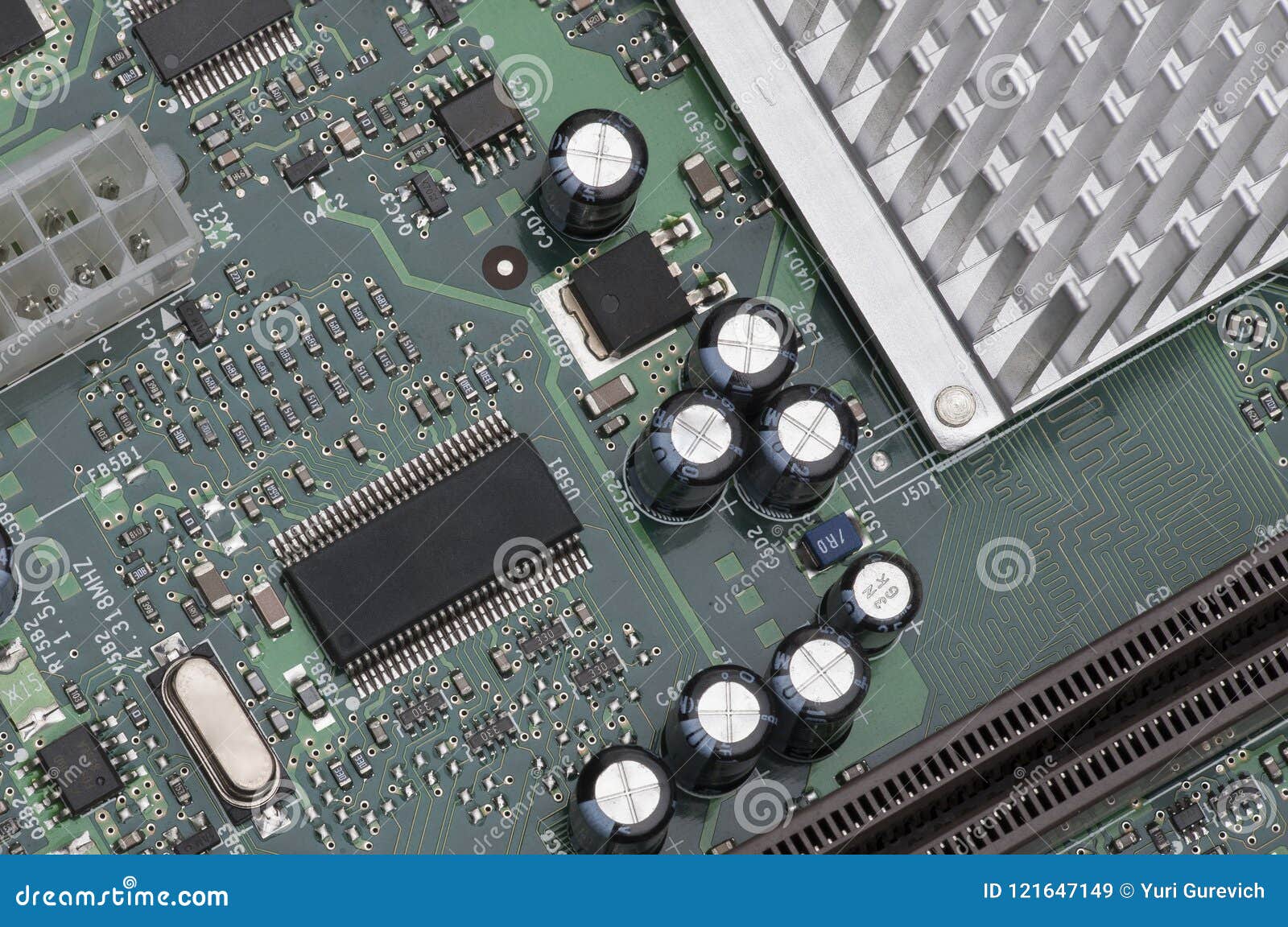 Electronic Components are Mounted on the Device Board Stock Image ...