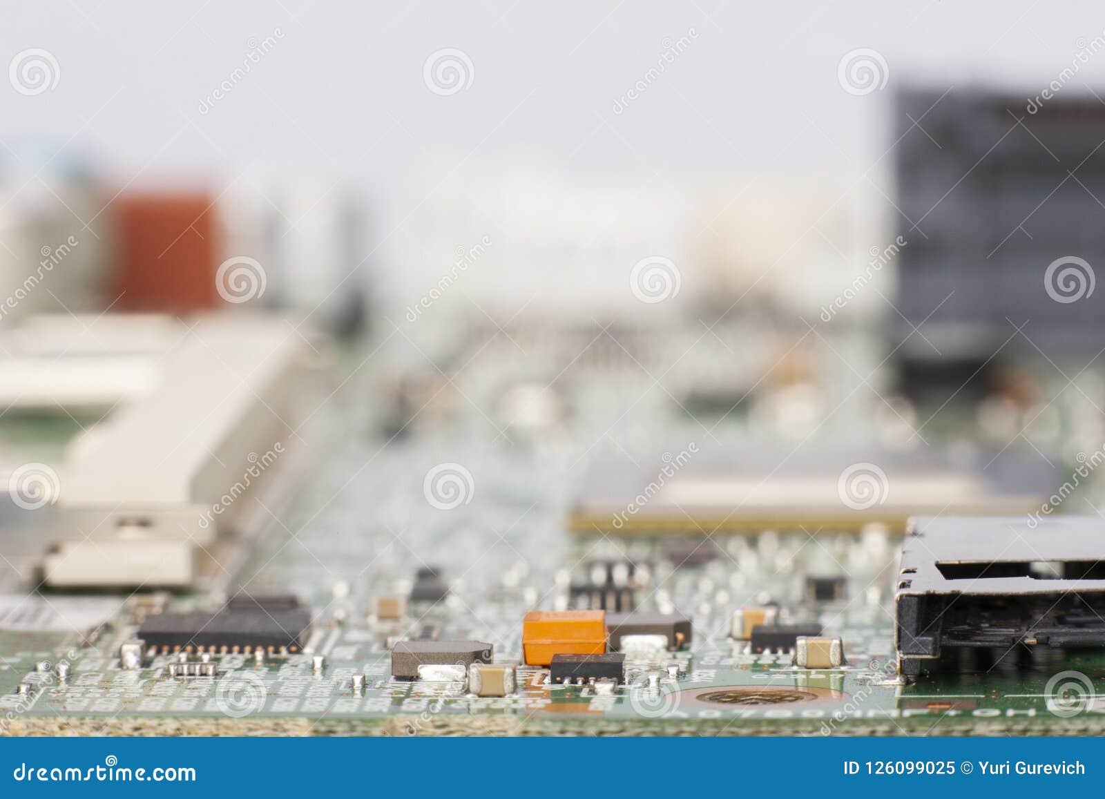 Electronic Components are Mounted on the Device Board Stock Image ...