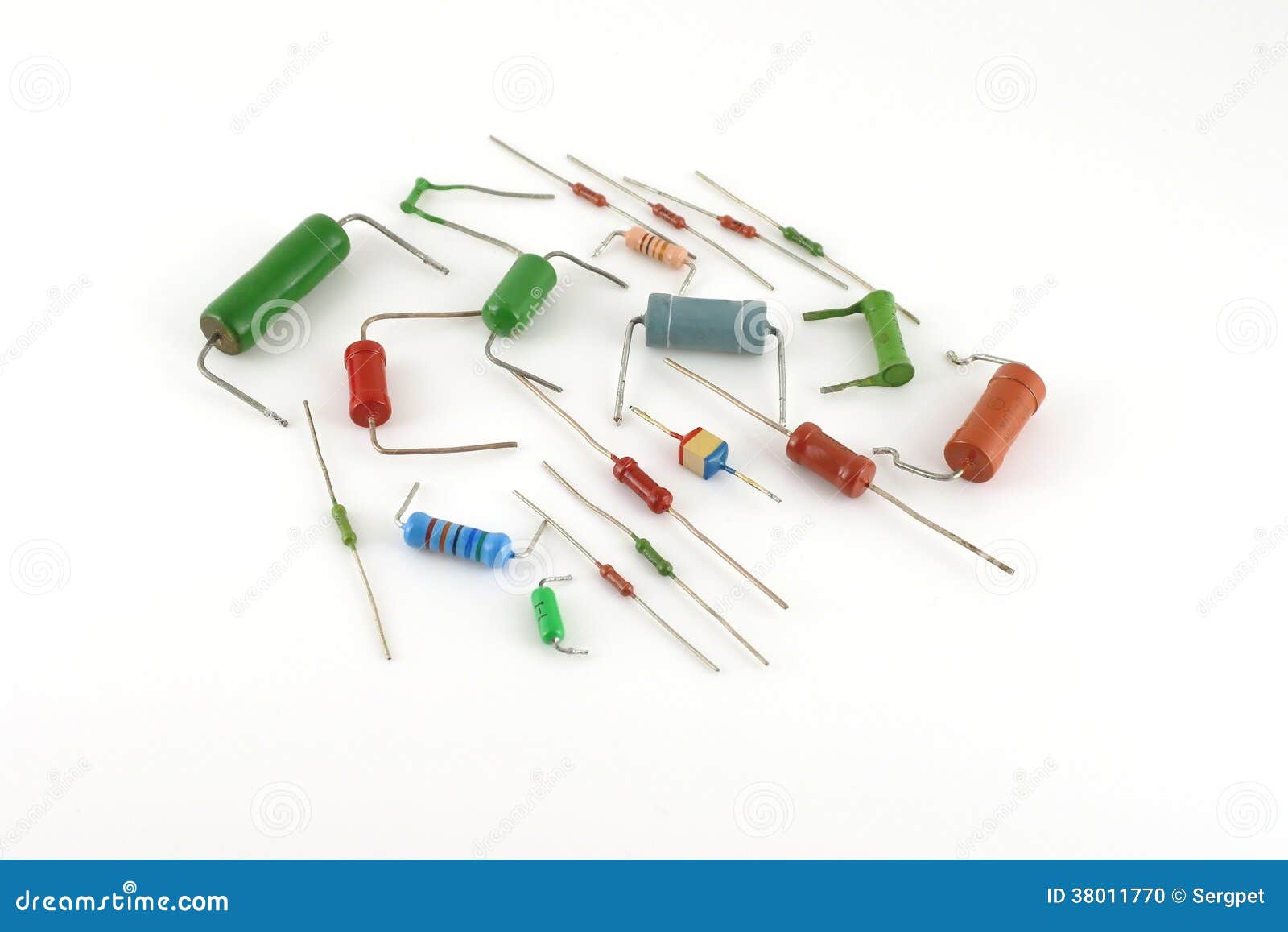 Electronic Components - Resistors Stock Photo - Image of computers ...
