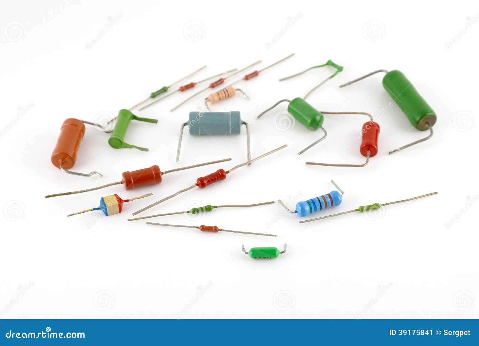 Electronic Components - Resistors Stock Image - Image of grey ...