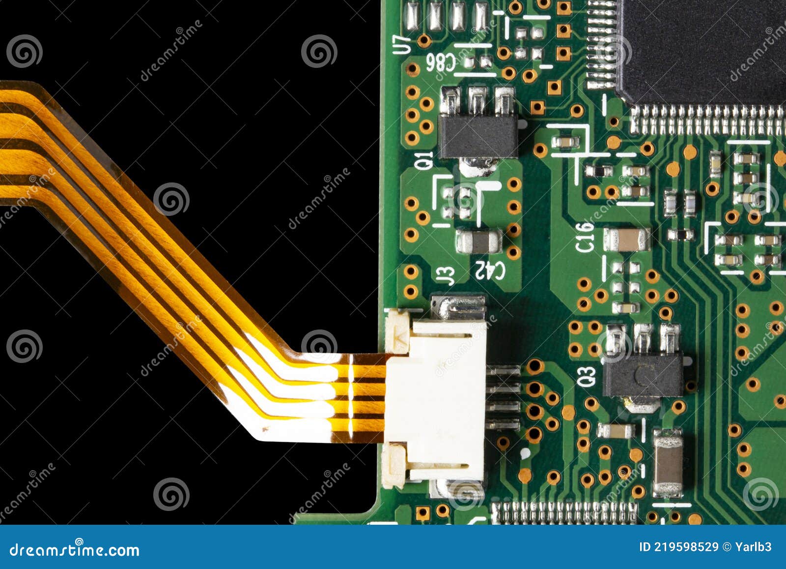 Electronic Components and Various Conductors on an Electronic Printed ...