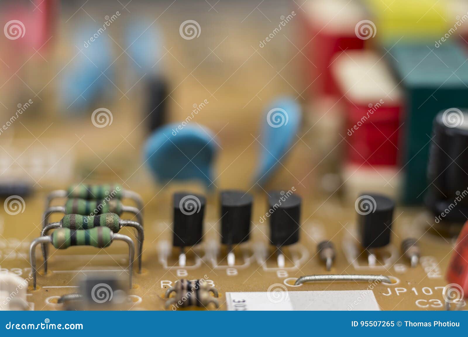 Electronic componentsn stock image. Image of macro, computer - 95507265