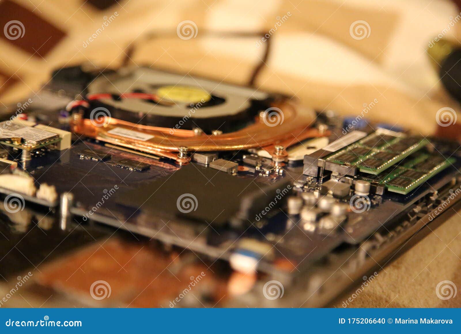 Electronic Computer Filling. Stock Photo - Image of processor, hard ...