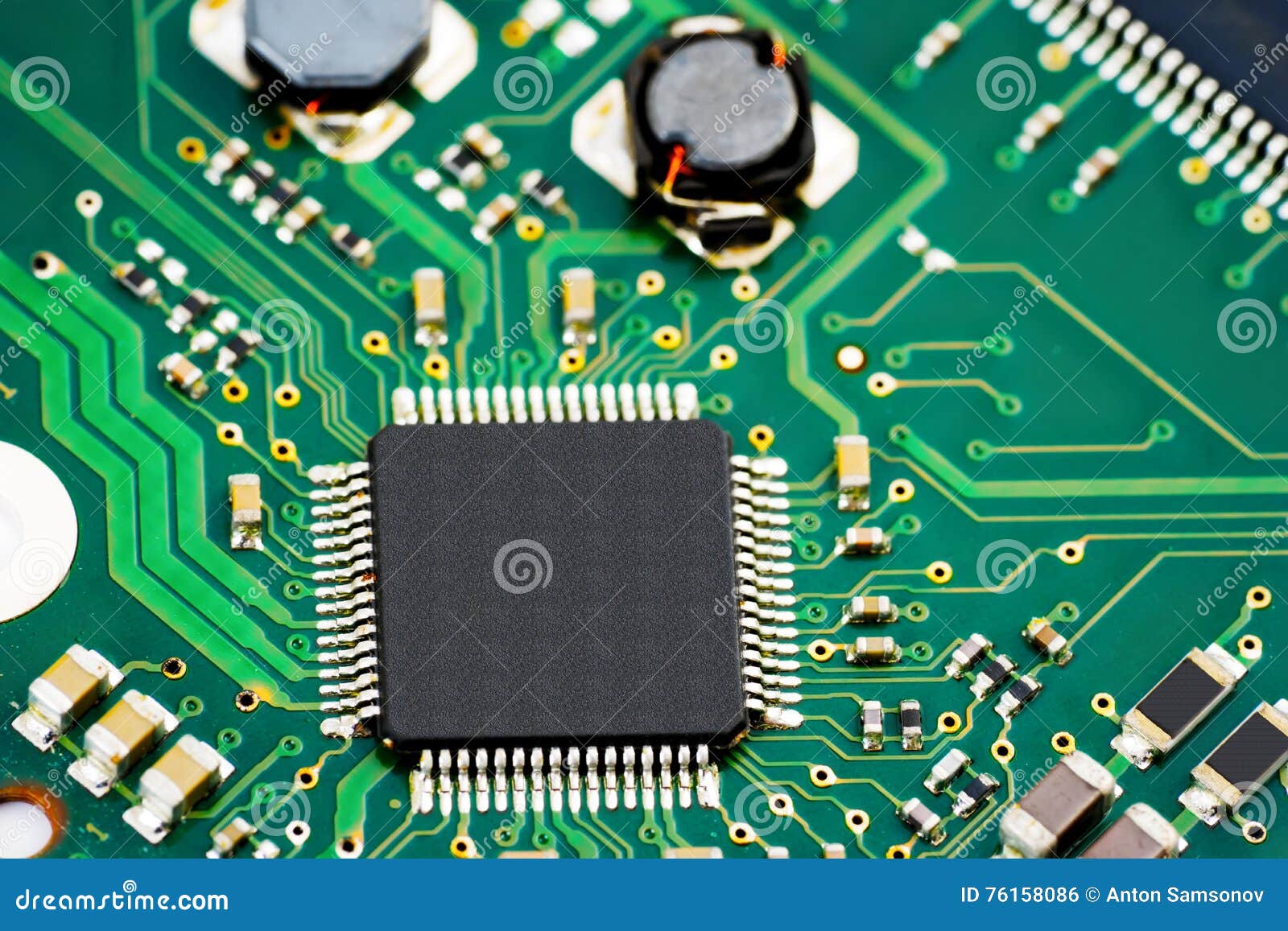 Electronic Computer Hardware Technology Stock Photo - Image of chip ...