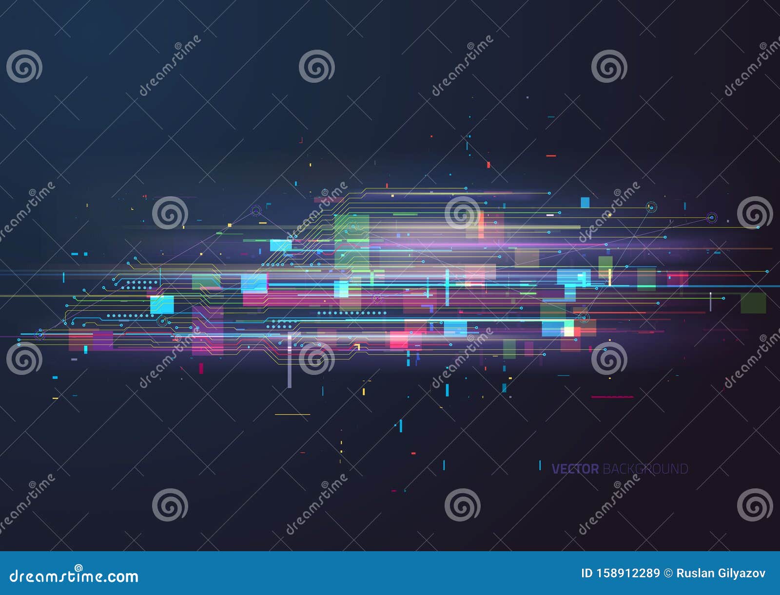 Electronic Computer Hardware Technology. Template Design Stock Vector ...