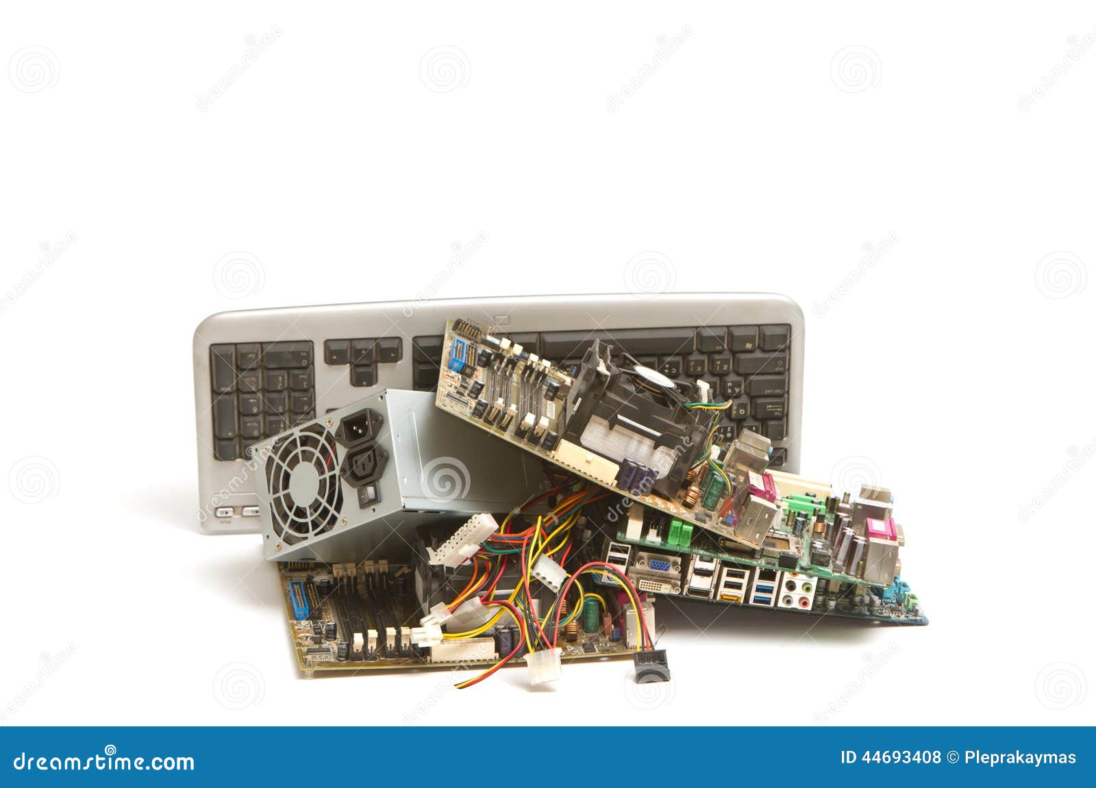 Electronic and Computer Parts Waste Stock Photo - Image of recycle ...