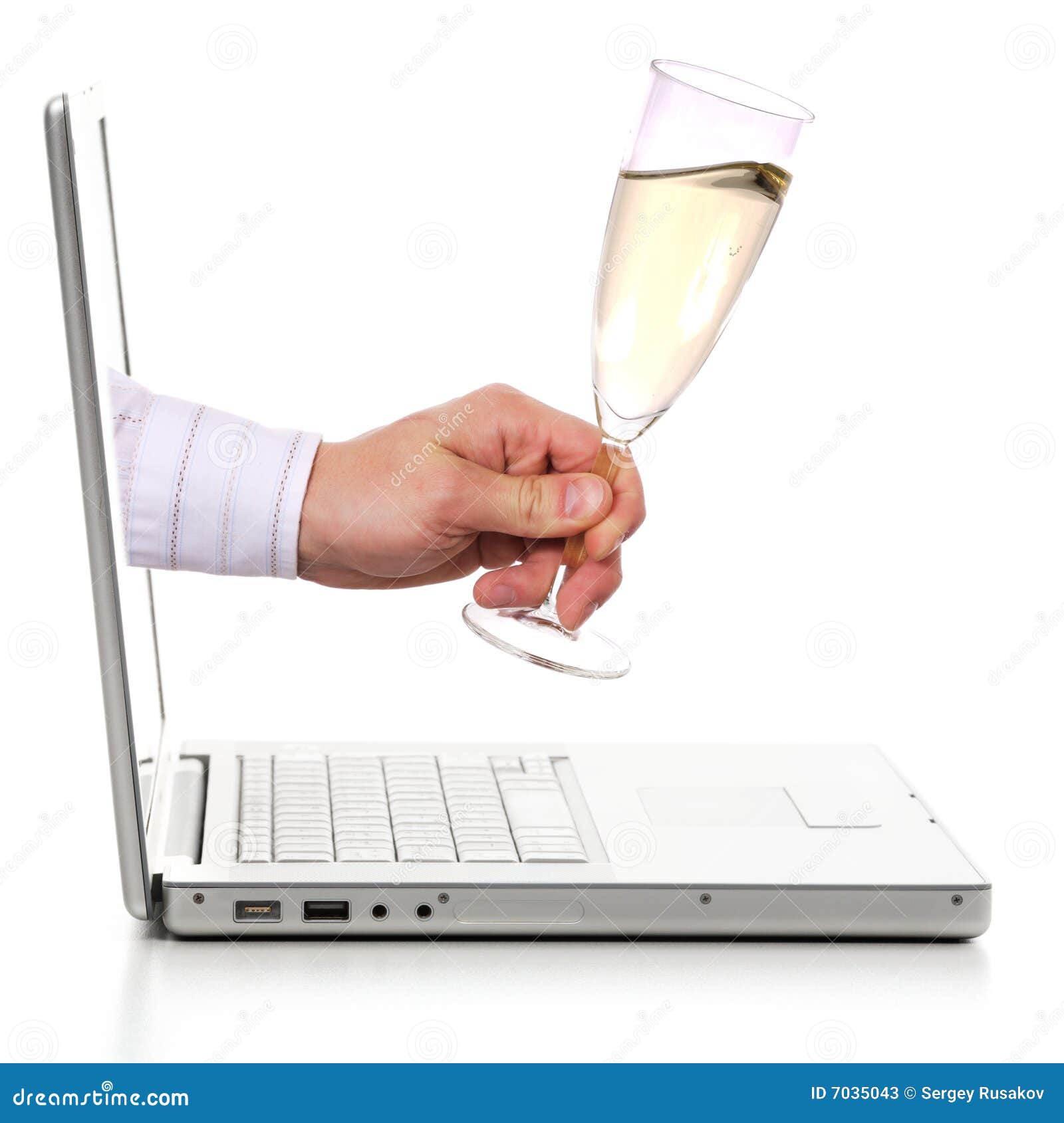 Electronic congratulation. stock image. Image of holiday - 7035043