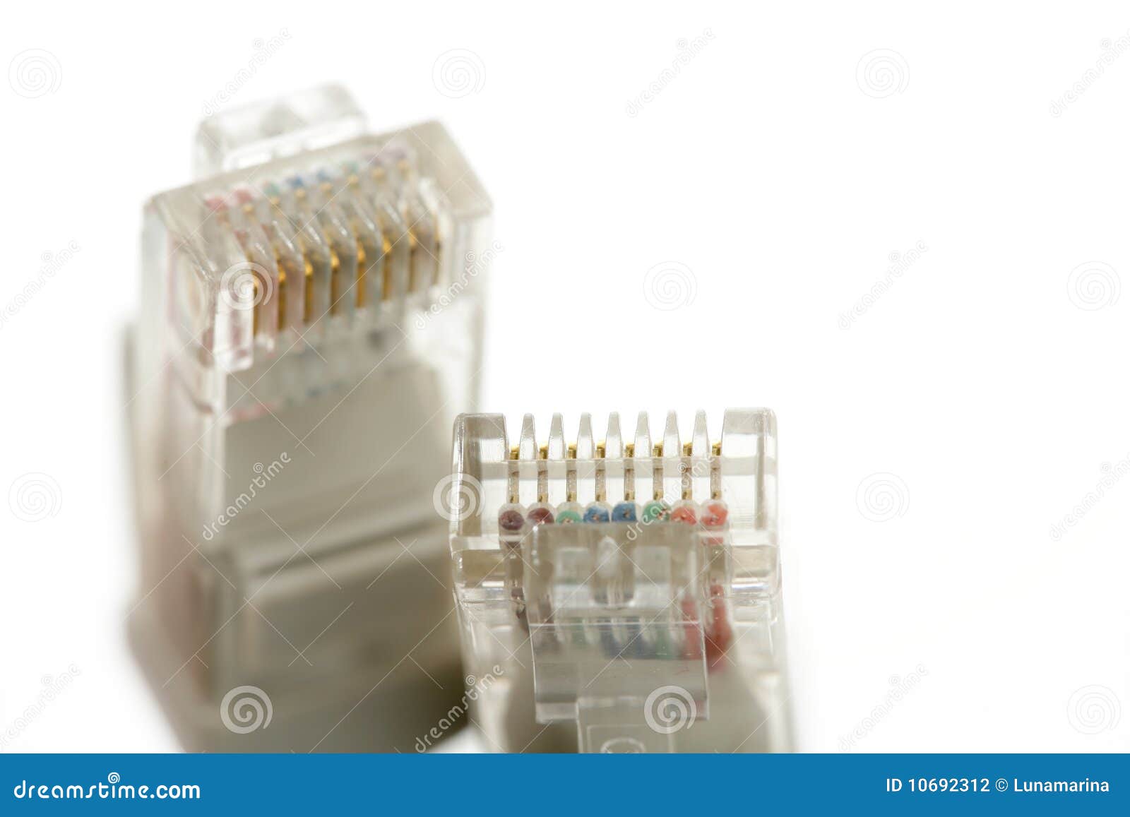 Electronic Connection Cable Ethernet Rj45 Stock Photo - Image of ...