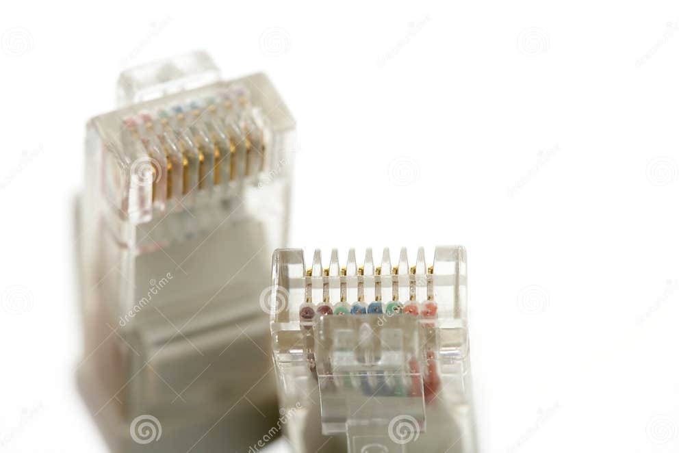 Electronic Connection Cable Ethernet Rj45 Stock Photo - Image of ...