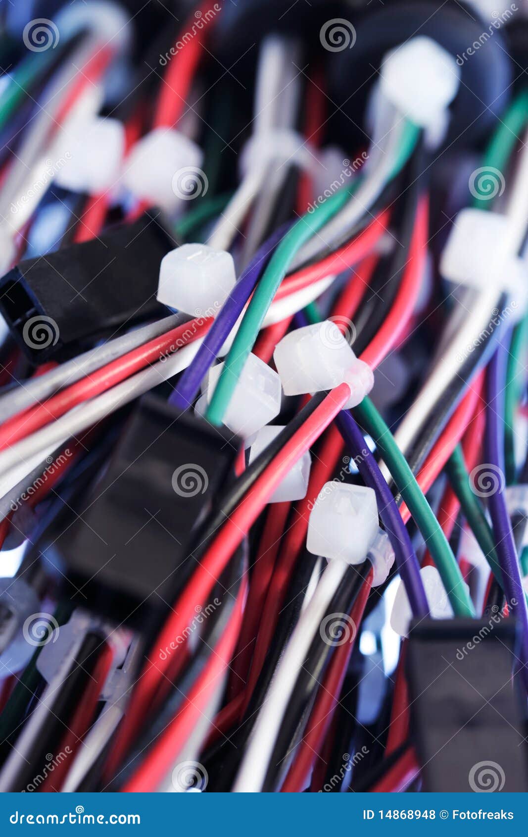 Electronic Connectors and Cable Connections Stock Photo - Image of ...