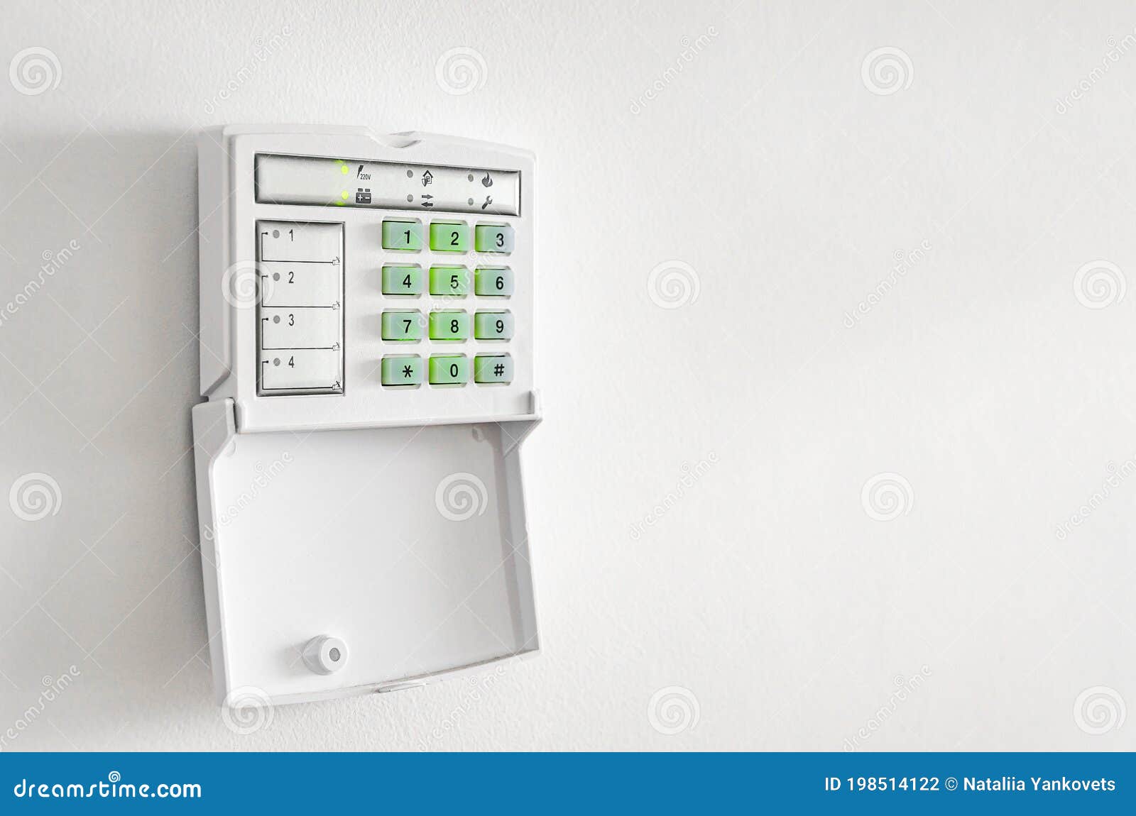 Electronic Control Panel of the Apartment and Office Security Alarm ...