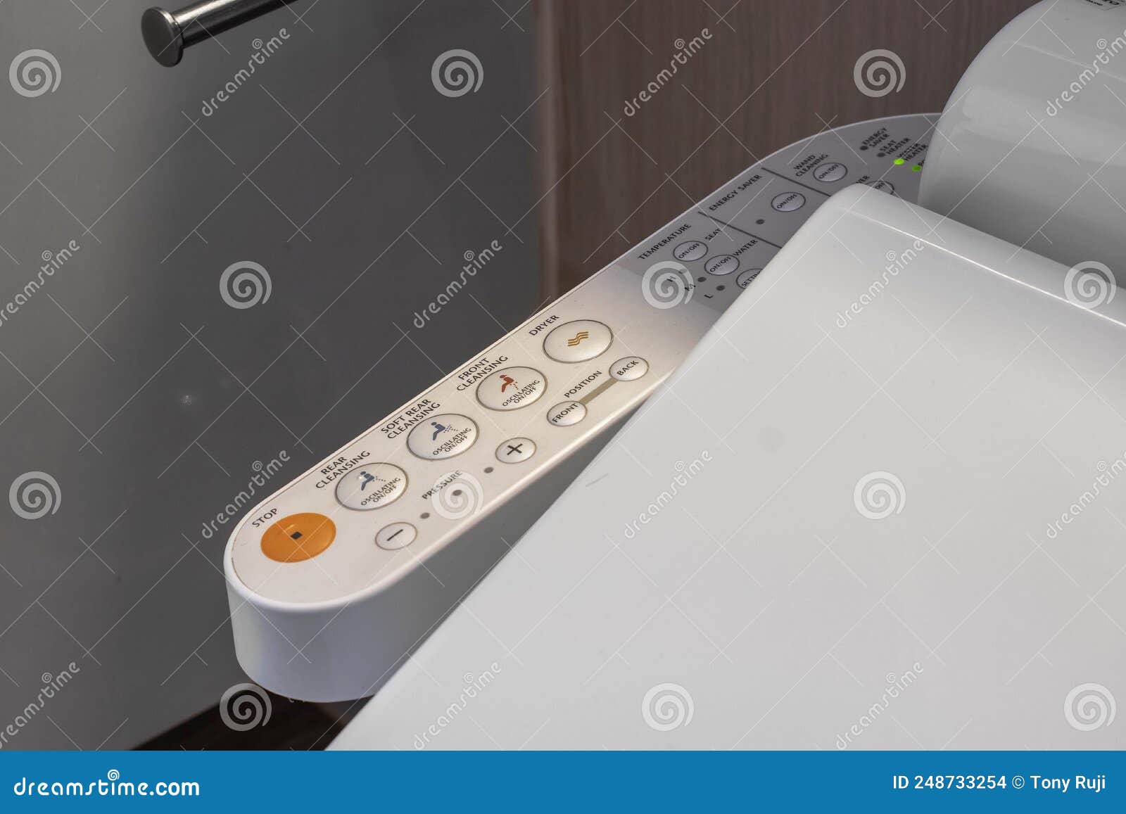 Electronic Control Panel of Toilet Sanitary Ware with Automatic Flush ...